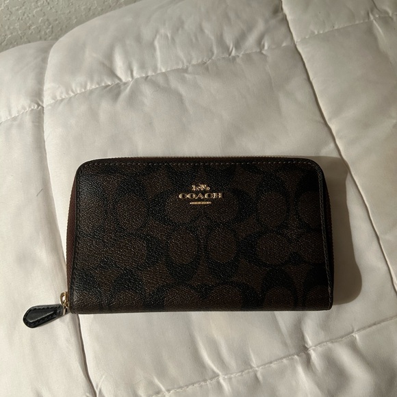 Coach | Accessories | Coach Brown And Black Wallet | Poshmark